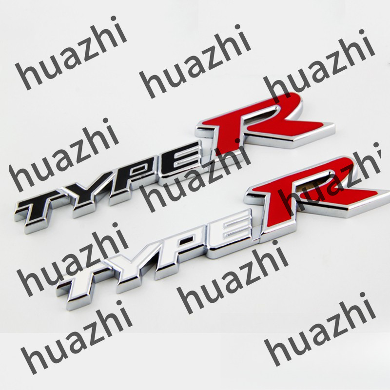TYPE R Logo 3D Side Fender Rear Trunk Emblem Badge For Honda | Shopee ...
