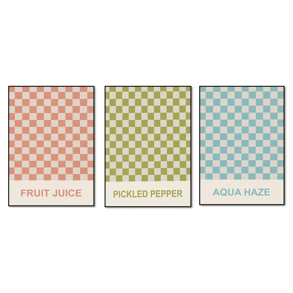 Seni dinding berpaut, kad warna Pantone, seni cetak dinding yang modis ...