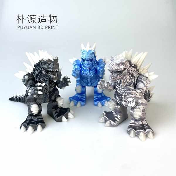 godzilla figure godzilla 3d Printing Luminous Ice Snow King Godzilla ...