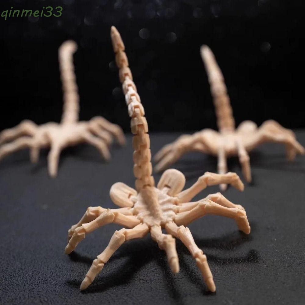 QINMEI Alien Facehugger Model, With Magnetic Simulation Face Hugging ...