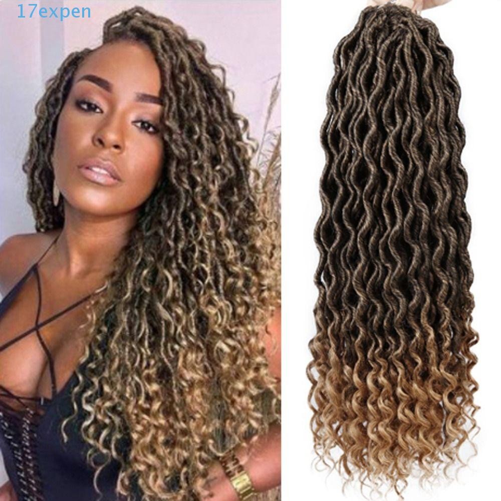 EXPEN Locs Crochet Hair, Pre Looped Synthetic Goddess Faux Locks ...