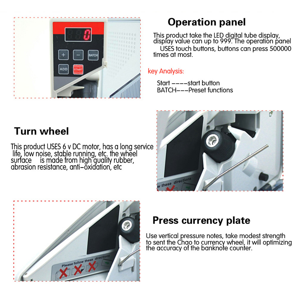 Portable Mini Handy Money Counter Note Currency Counting Machine ...