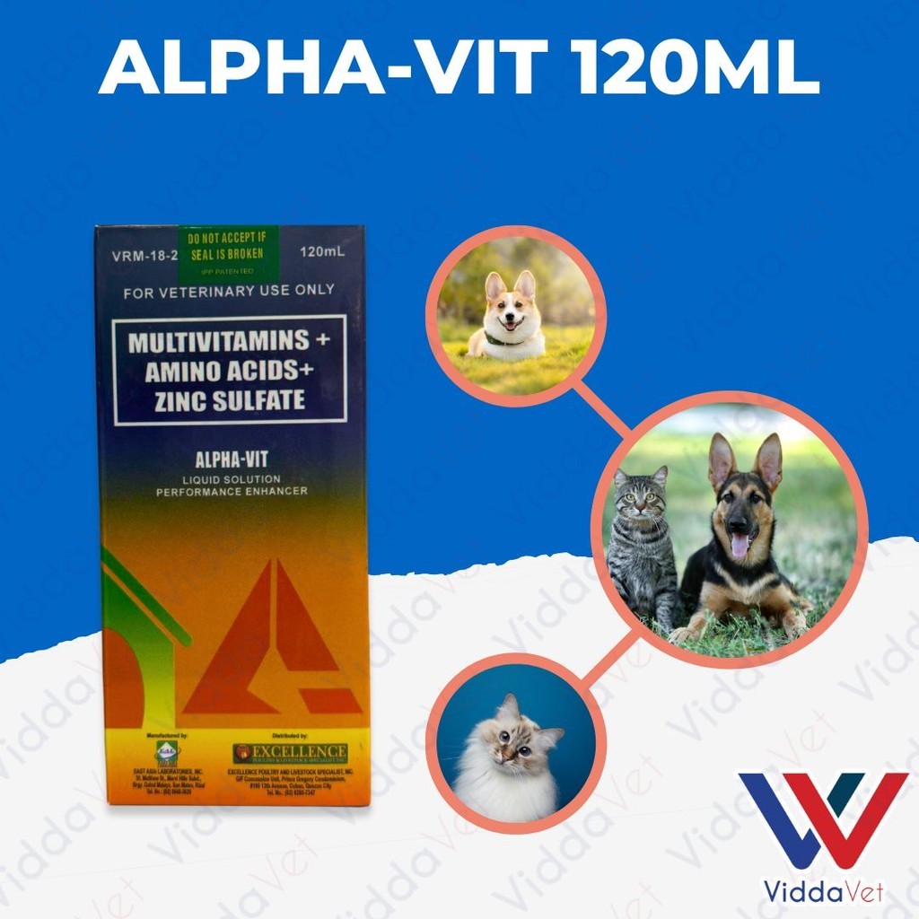 1bot Alpha vit 120ml vitamins and minerals for animals Viddavet ...