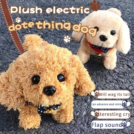 Electric Plush Simulation Teddy Corgi Dog Rabbit Tail Wagging Ass ...