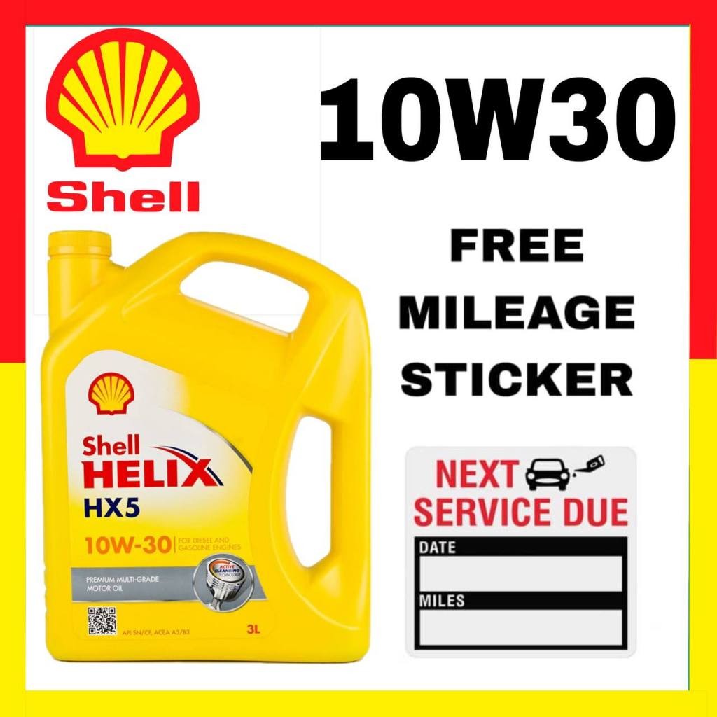 550039954 Shell Helix HX5 10W30 Mineral Engine Oil (3 Litre) HongKong ...