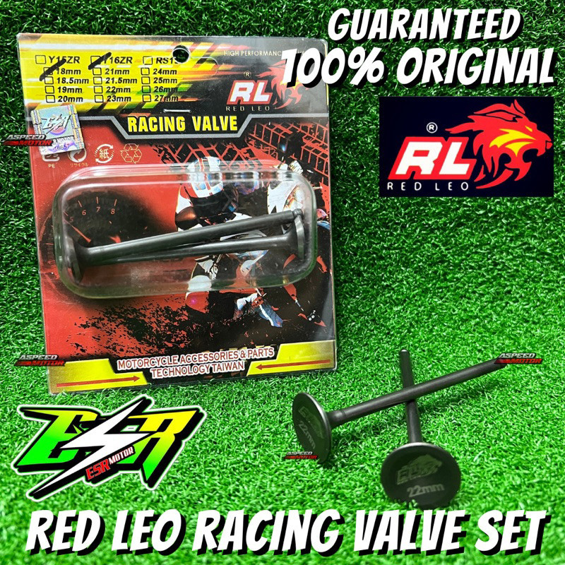 🔥 100%ORIGINAL RED LEO RACING VALVE SET BY ESR MOTOR Y15ZR Y15 Y16ZR LC135 RS150 REDLEO VALVE ...