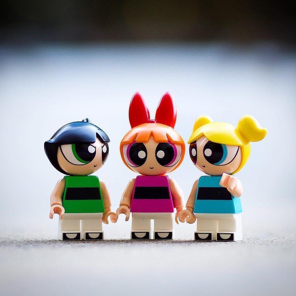 Blossom Bubbles Buttercup Powerpuff Girl Minifigures Building Block ...