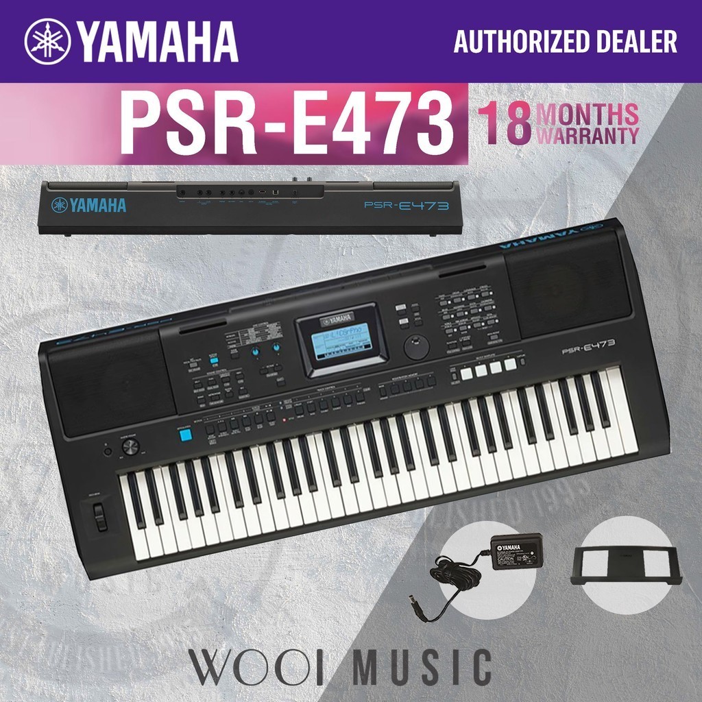 Yamaha PSR-E473 Portable Keyboard 61 Keys ( E473 / PSR E473 ) | Shopee Malaysia