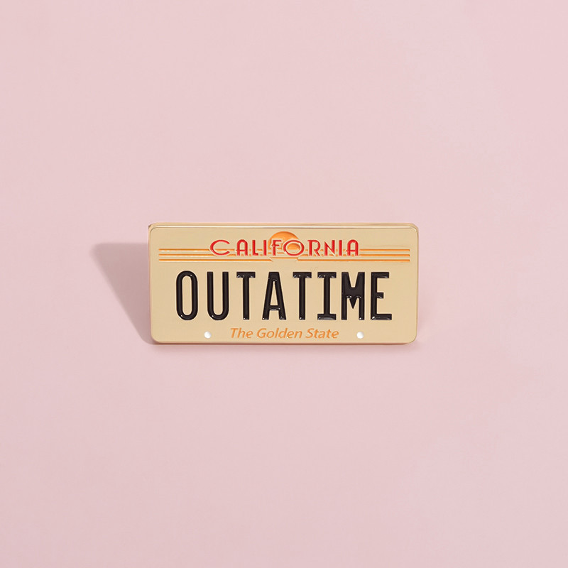 California Outatime The Golden State Brooch Movie Back To The Future ...