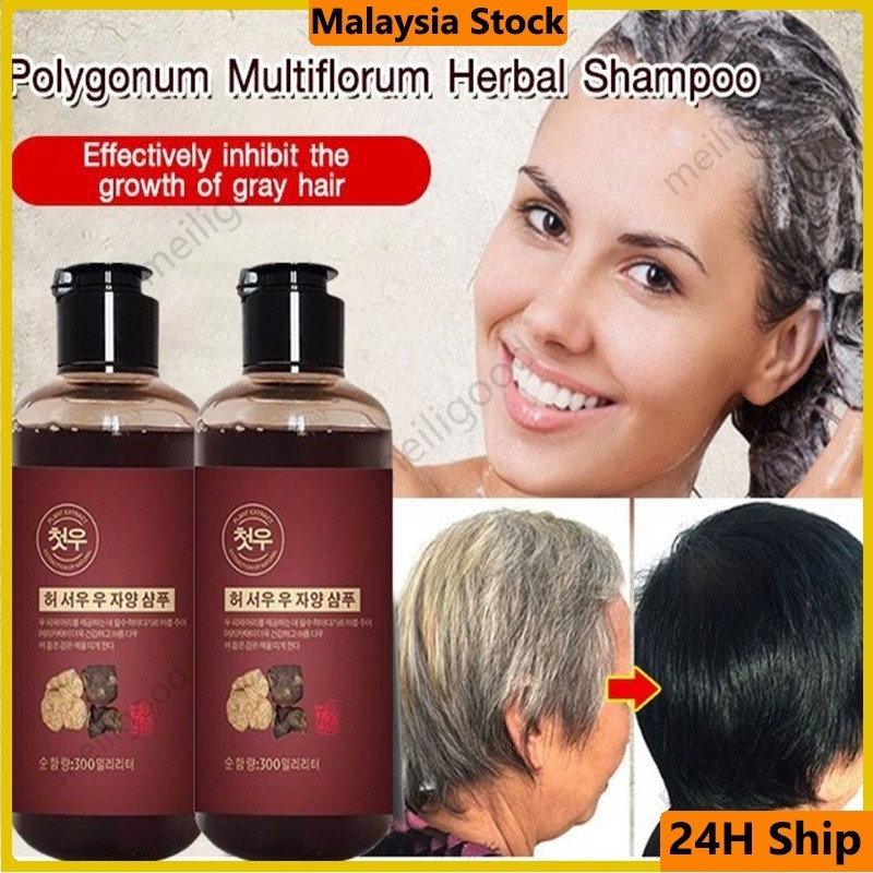 Polygonum multiflorum white to black shampoo Herbal Polygonum Shampoo ...