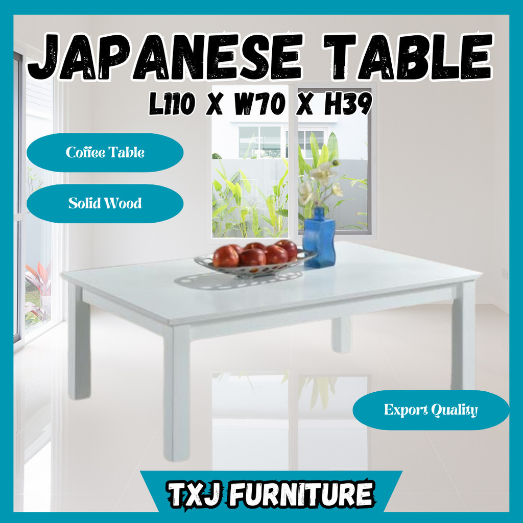 TXJ - 2.5ft X 4ft Japanese coffee table / meja kopi / meja belajar ...
