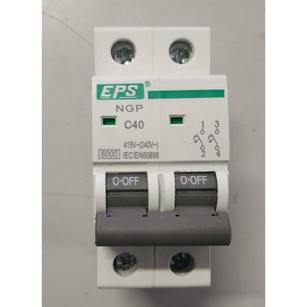 EPS 2POLE~3POLE (6KA)MCB 40A/63A Miniature Circuit Breaker (SIRIM ...