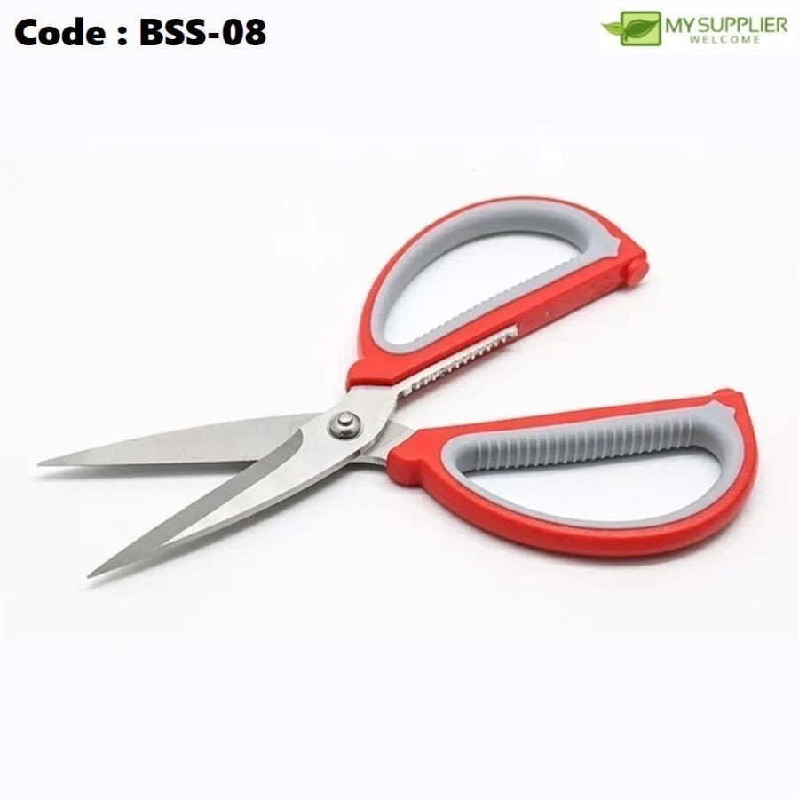BSS-08 DT 08A 1.8mm Red Grey Handle Scissor L19.5cm*W10cm | Shopee Malaysia