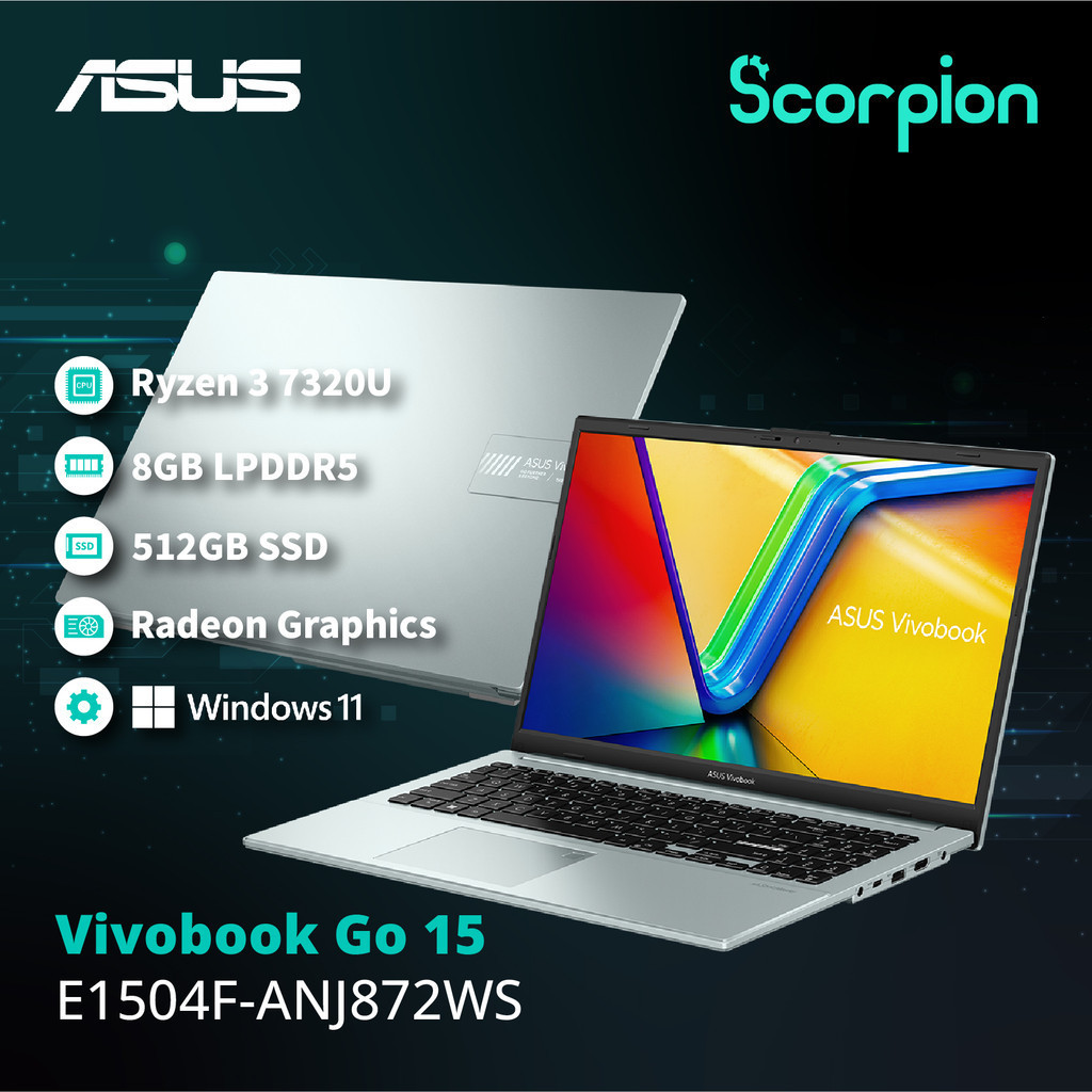Asus Vivobook Go 15 E1504F-ANJ872WS Laptop（Aeon Credit Services-36 ...