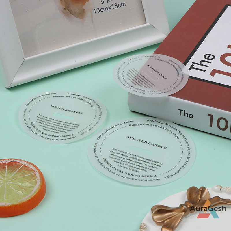 [AuraGesh] 10Pcs DIY Handmade Sticker Cup Labels Dustproof Paper for ...