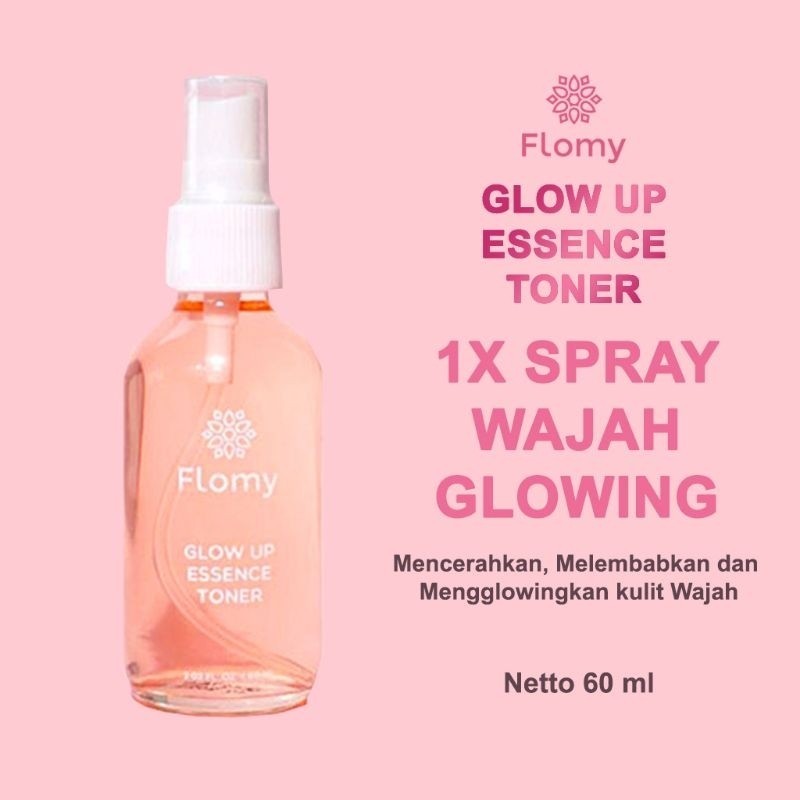 Flomy Glow Up Essence Toner 3 in 1 | Essence Hydrating Face Mist Bright ...