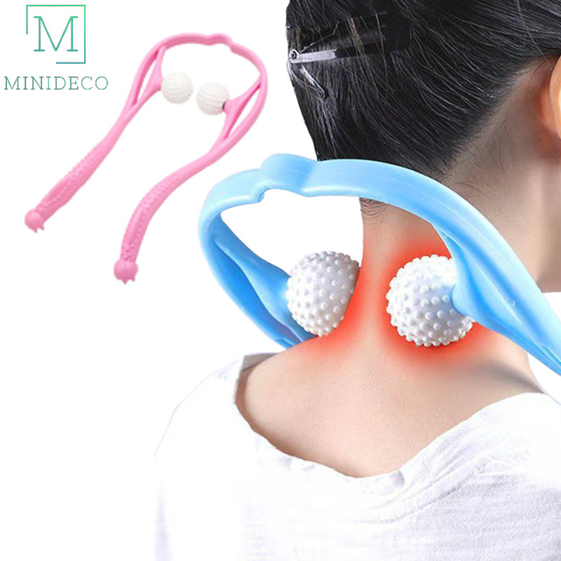 Cervical Spine Massager Manual Hand Held Neck Massager Roller Massage ...