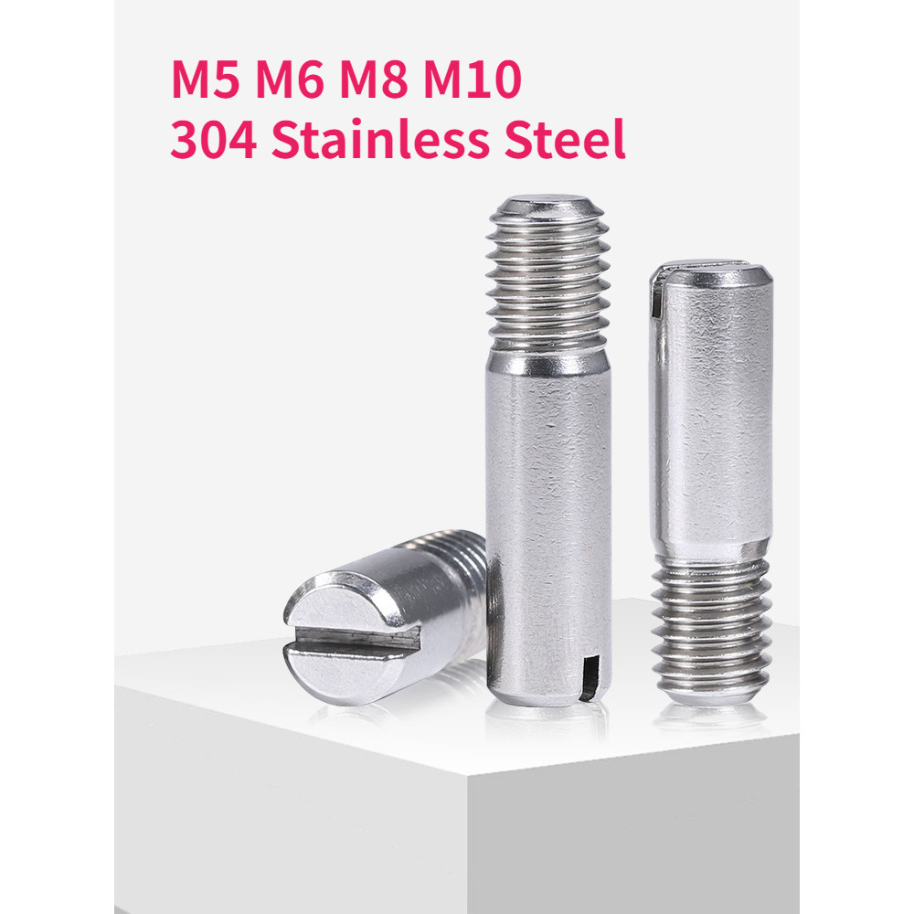 M5 M6 M8 M10 304 Stainless Steel Slotted Outside Thread Cylindrical Pin ...
