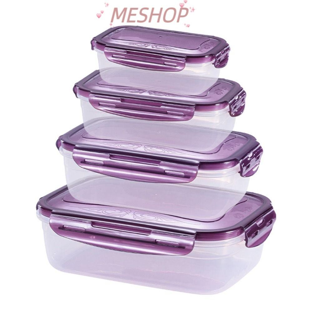 ME-BEAUTY 1PC Refrigerator Storage Box, Sealed Rectangular with Lid ...