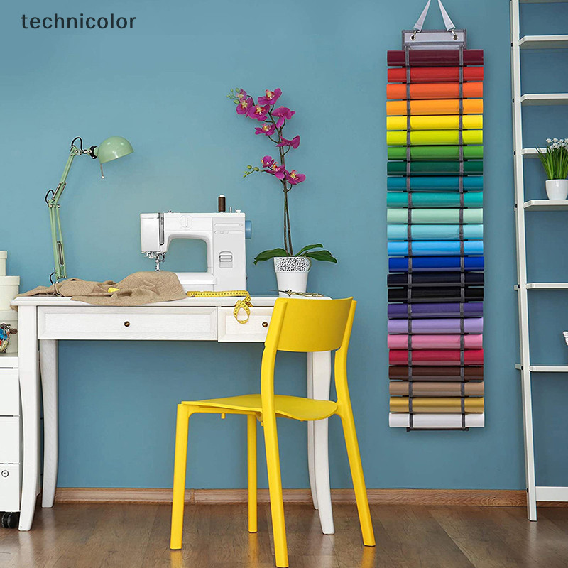 TCMY 24 Compartments Roll Storage Holder Hanging Bag Rack Wall Mount ...