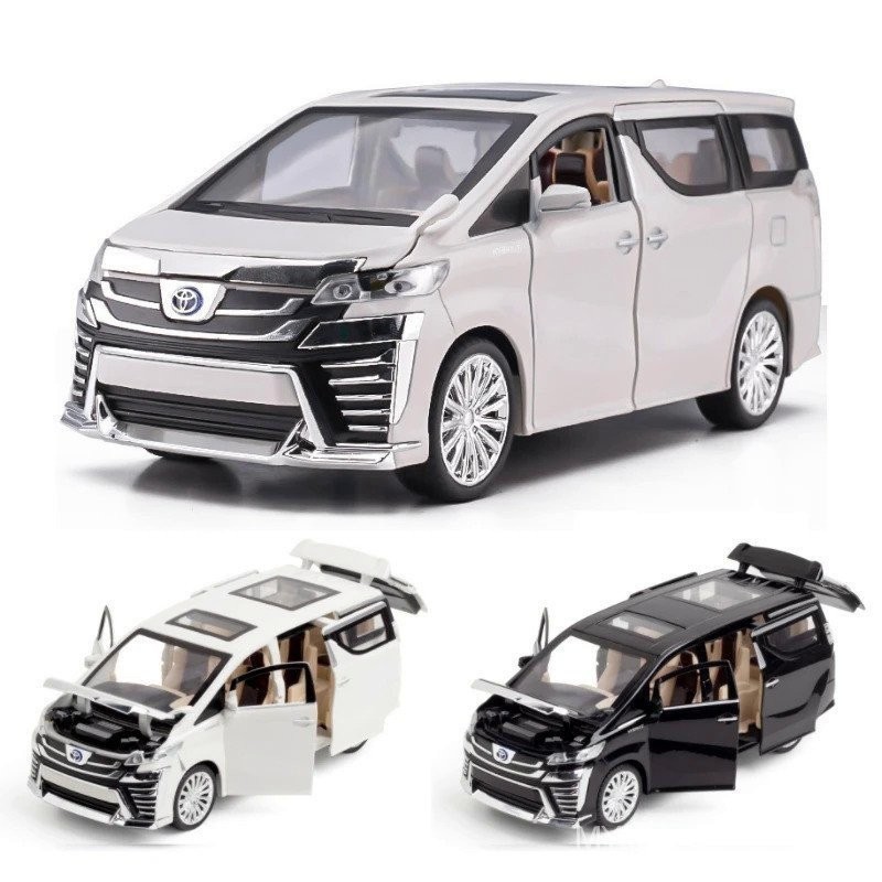 1/24 TOYOTA Vellfire MPV Van Diecast Toy Car Model Miniature Pull Back ...