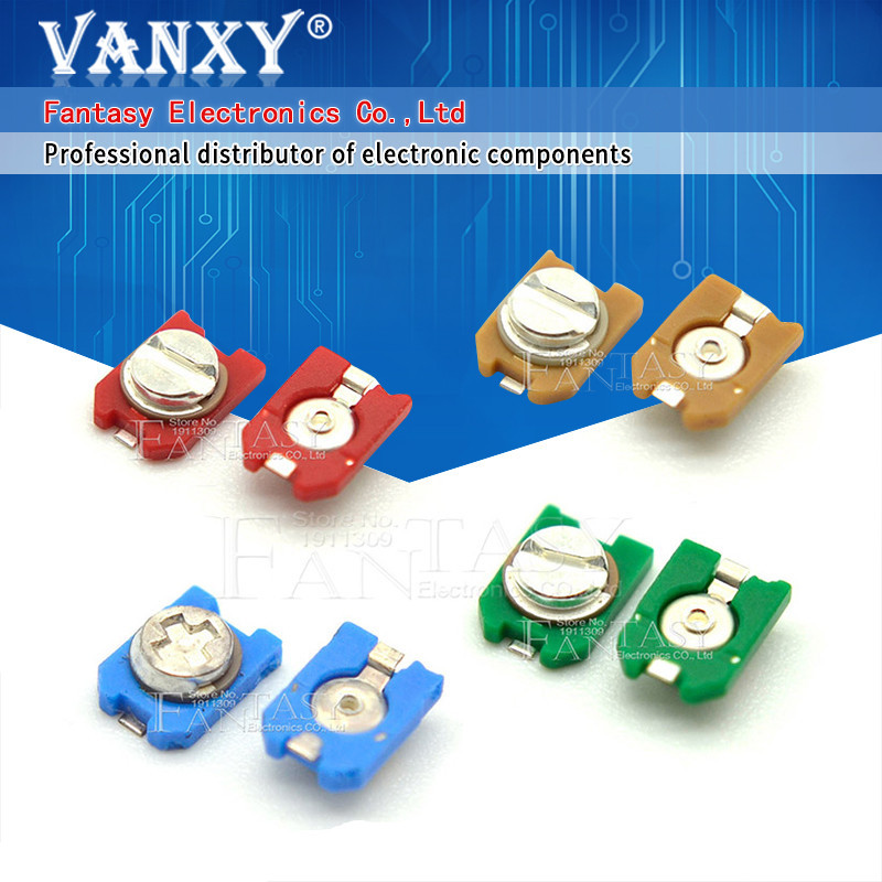 10pcs trimmer Adjustable capacitor 3PF 6PF 10PF 20PF 30PF SMD ...