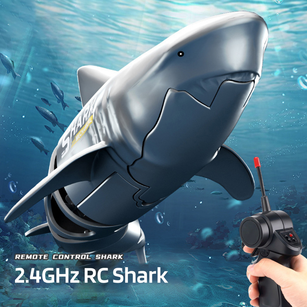 Remote Control Shark Toy Submersible Shark Toy Swimming Rc Shark Toy ...