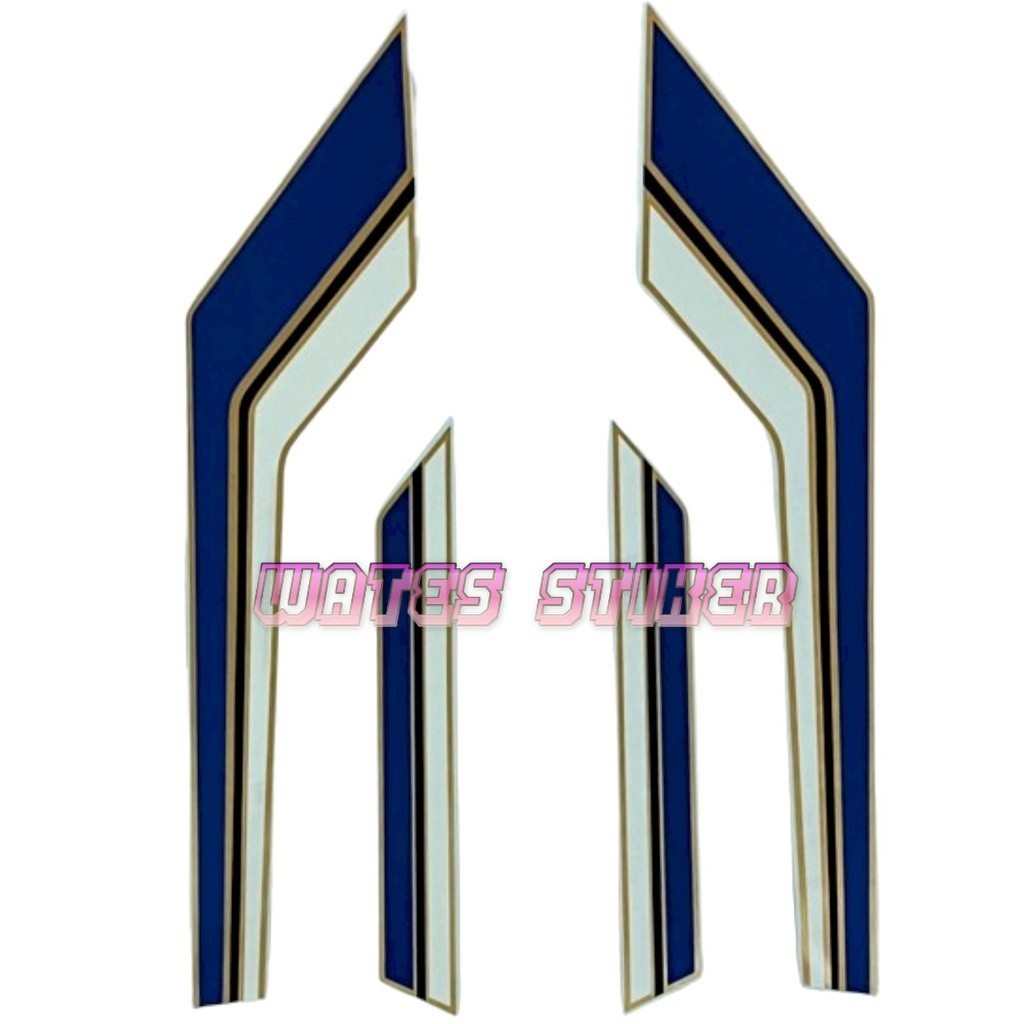 PUTIH Striping Decal Pole Sticker Honda Cepek CB GL100 GL 100 K5 K5 ...