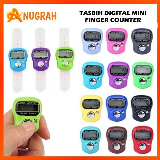 Mini Digital Tasbih / Digital Tasbih / Mini LCD Finger Tally Hand ...