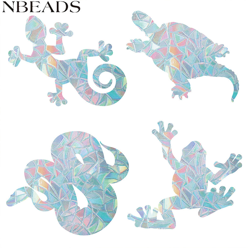 1Set 16PCS Animal Window Decals Static Rainbow Turtle Glass Sliding ...