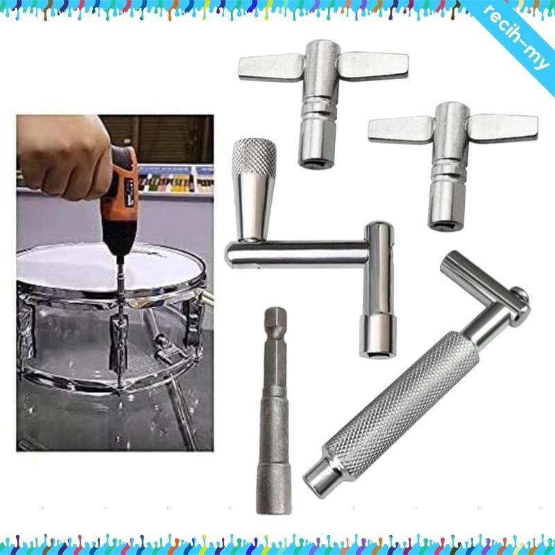 [RecihMY] 5x Metal Drum Key with Wrench Z Drum Tuning Parts for Snare ...