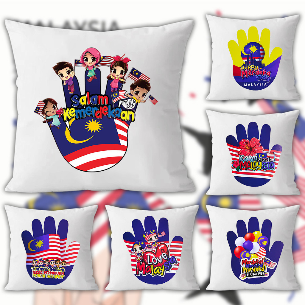 Malaysia Merdeka Creative Pattern Printed Pillowcase Sofa Pillow Case ...