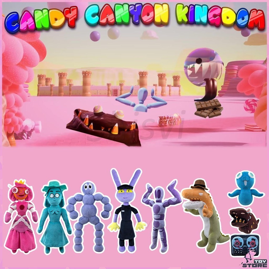 the amazing digital circus2 Plush/Mannequins/Ghost-like seal/Orbsman/Princess Loolilalu/Gummigoo ...