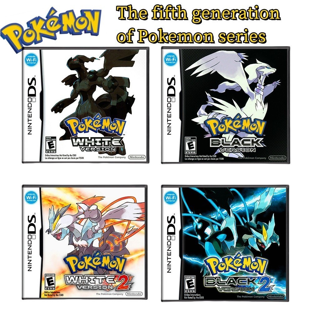 NDS Game card Pokemon Single Card Black boxed Pokemon US English Game ...