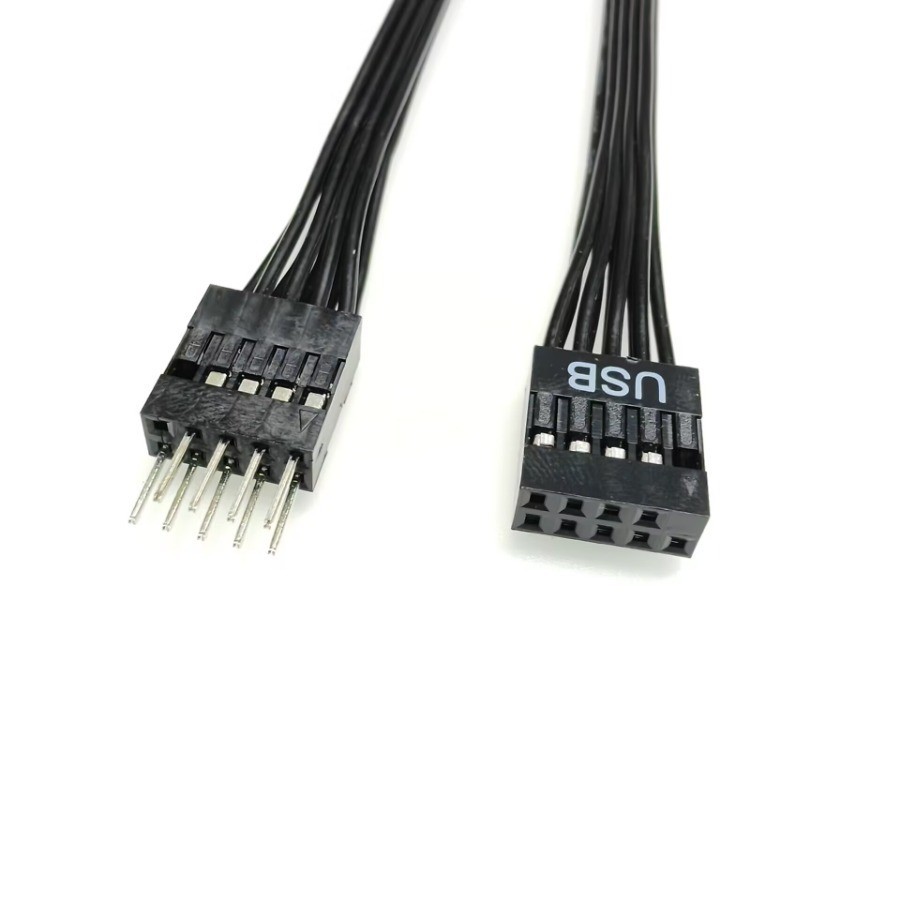 Computer ATX Motherboard Mainboard 9Pin USB 2.0 Male to Female ...