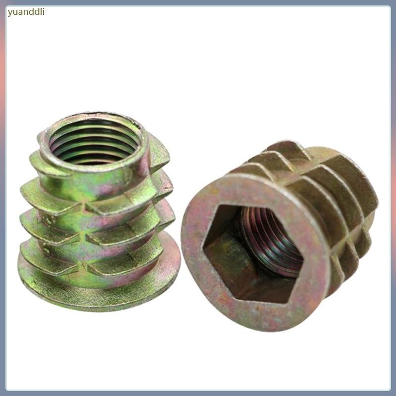 40 Pcs Threaded Insert Furniture Screw-in Nut Zinc Alloy Bolt Fastener ...