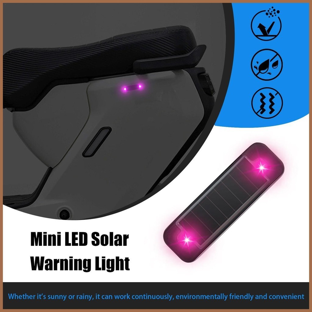 Tail Lights for Bikes Solar LED High-Sensitivity Lamp With Vibration ...