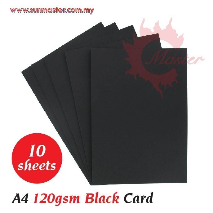 A4 120gsm Black Card (10s) | Shopee Malaysia