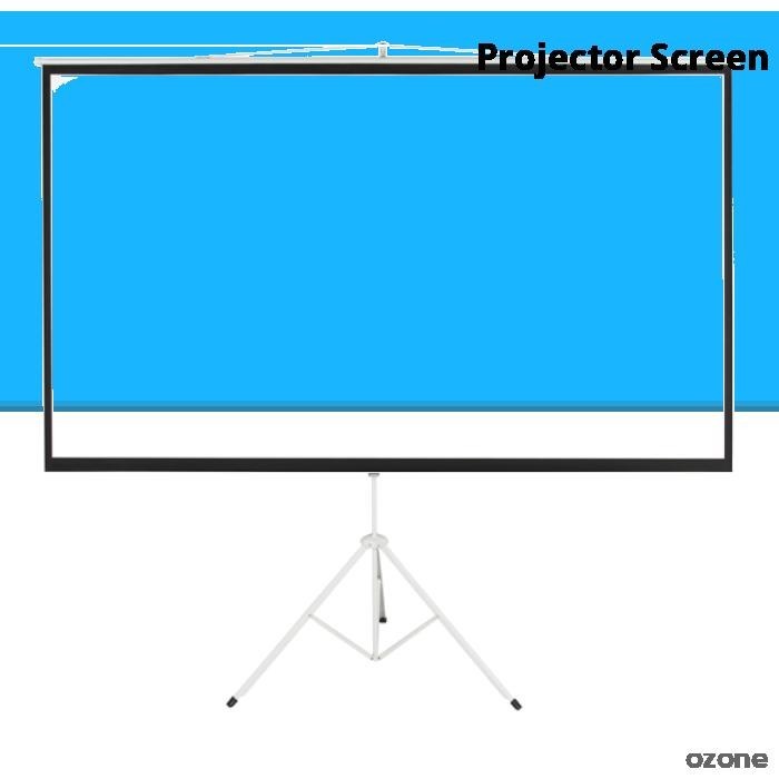 A Grade 100 inch Portable Foldable Projector Screen Tripod Stand 4:3 ...