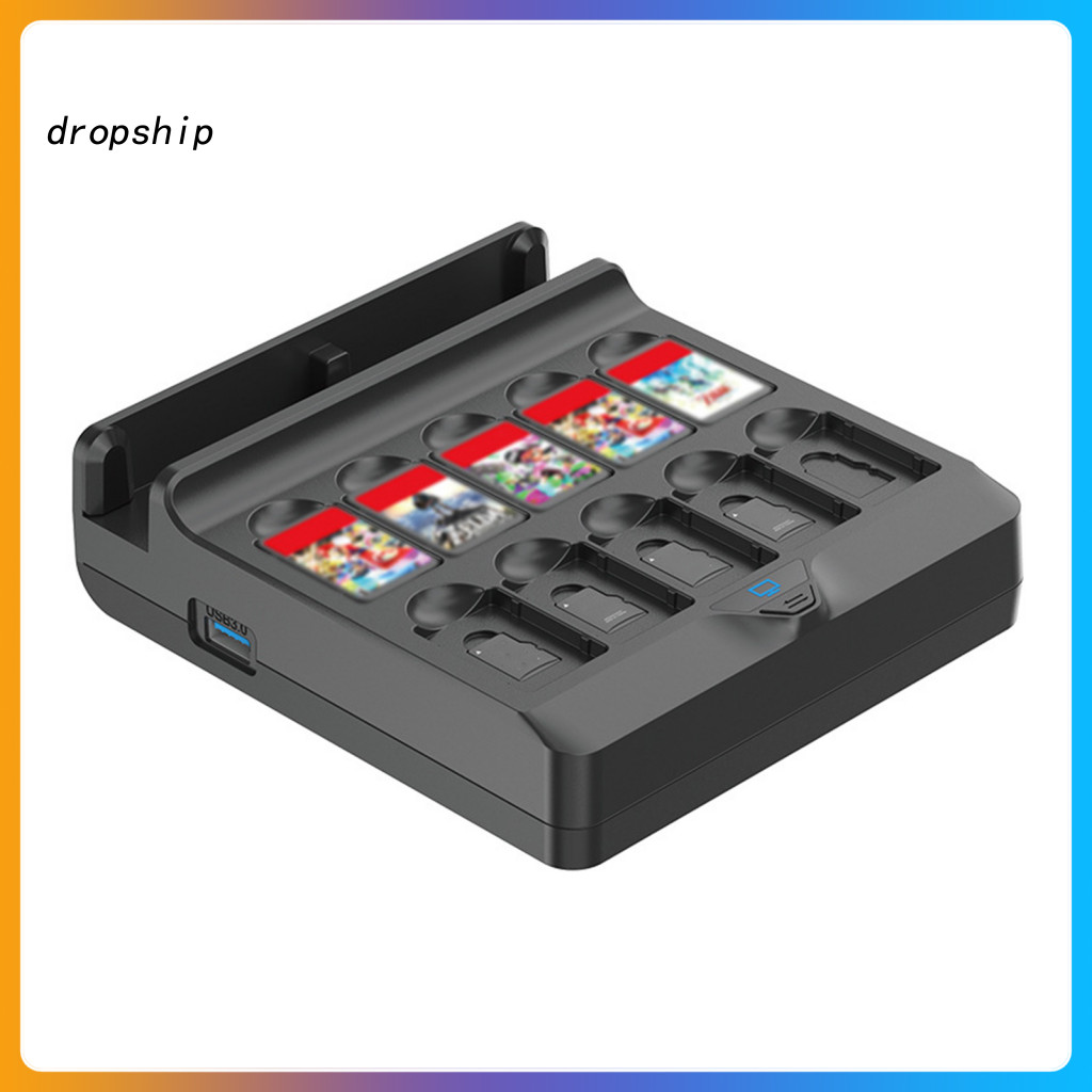 DRO_ Game Card Base Game Card Holder Stand Switch Oled Tv Dock Station ...