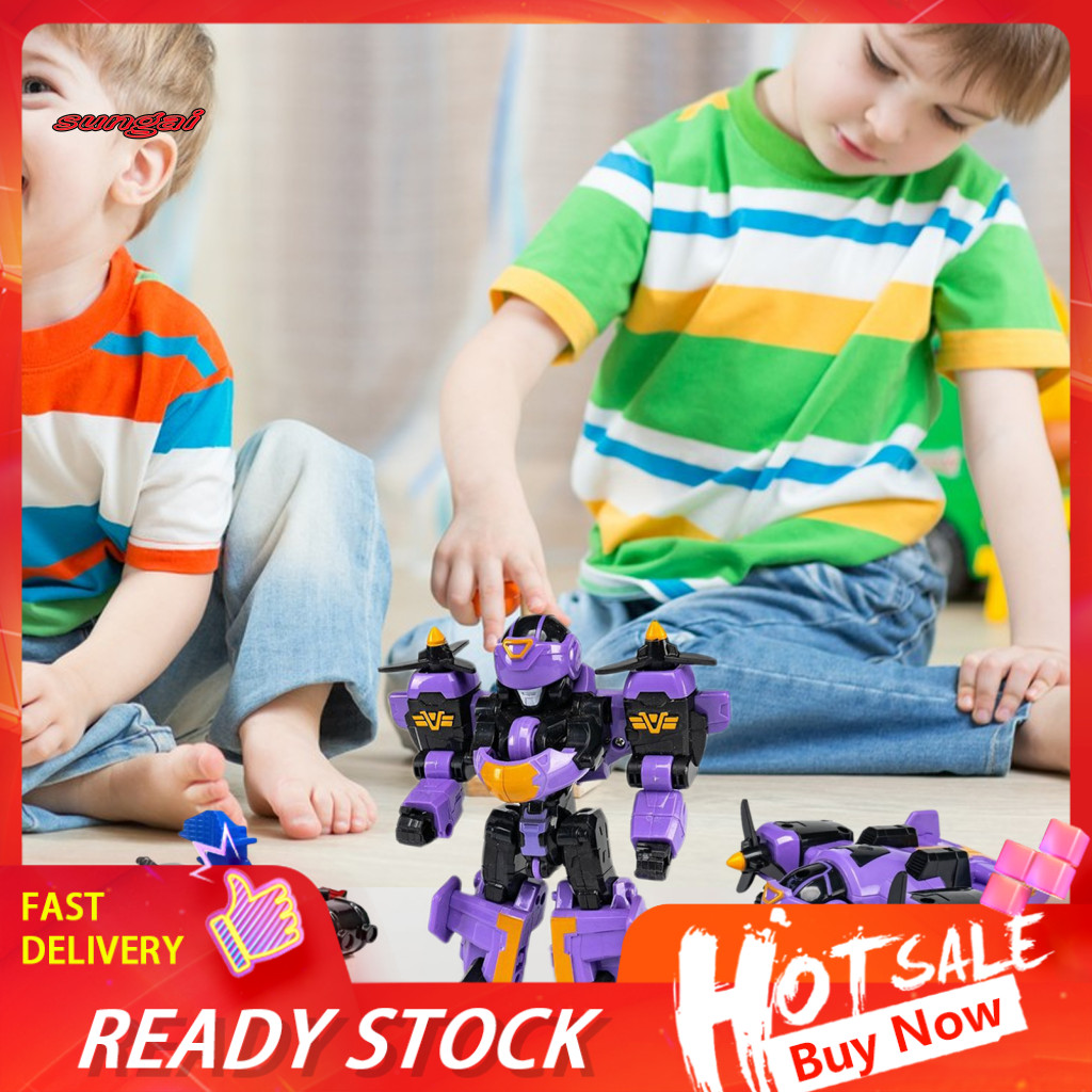 SUN_ 15cm Robot Transformer Toy Various Style Fast Fighter Aircraft ...