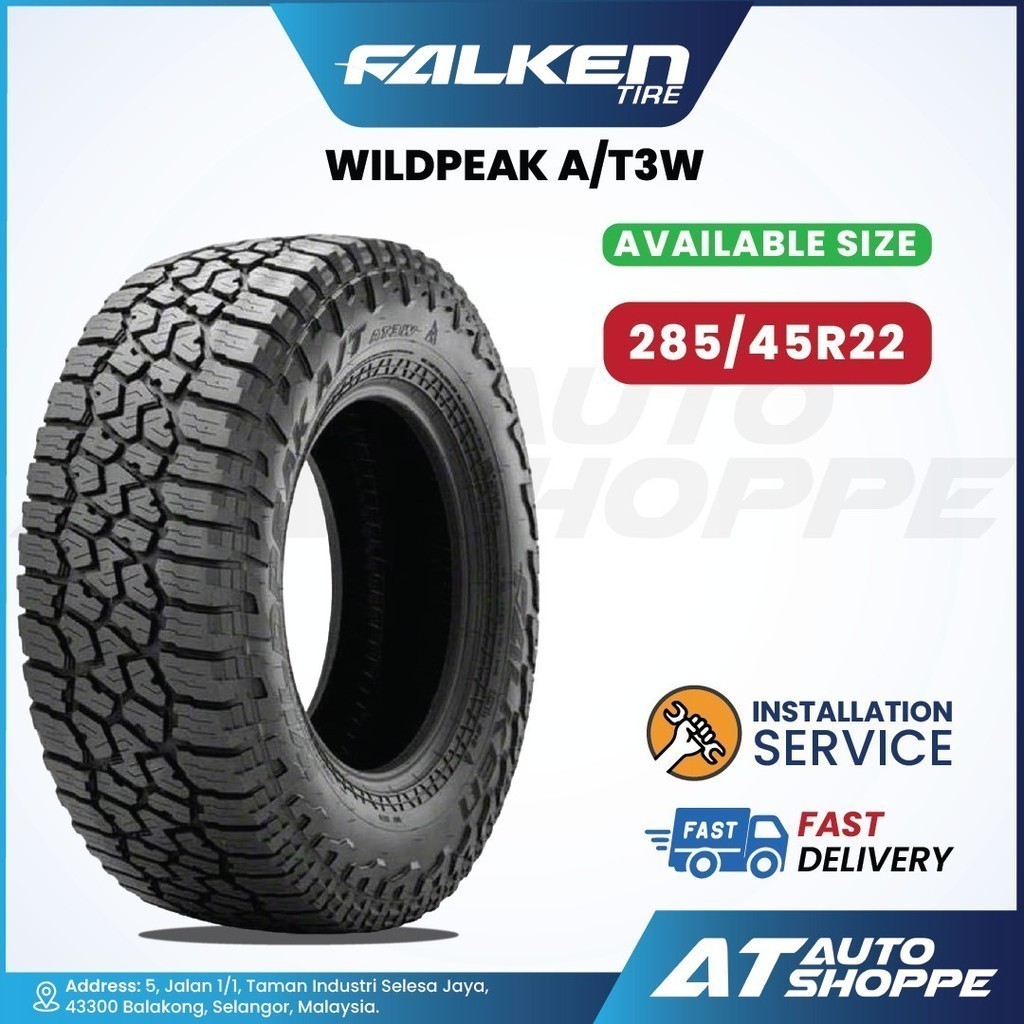 Falken Wildpeak AT3W 22" Tyre 285 45 R22 4X4 4WD (1 Tire) | Shopee Malaysia