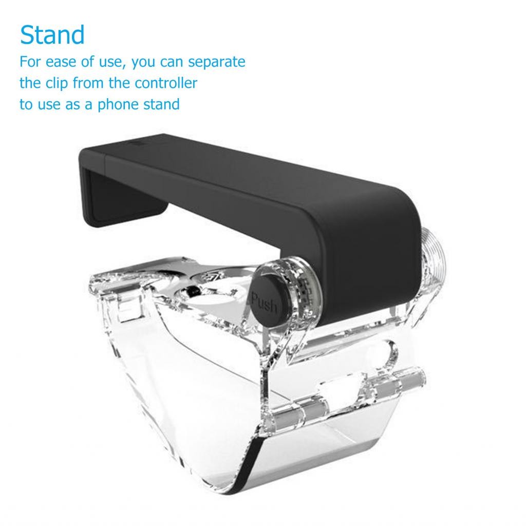 Concon Clip Mount Controller Phone Holder Black ABS Gamepad for [video ...