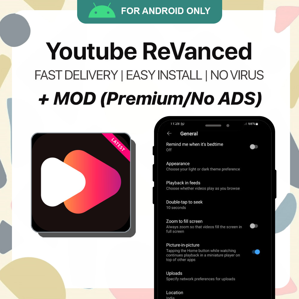 [ANDROID MOD] YT ReVanced - MOD: BLOCK ADS, PLAY BACKGROUND! 100% Working [LIFETIME WARRANTY ...