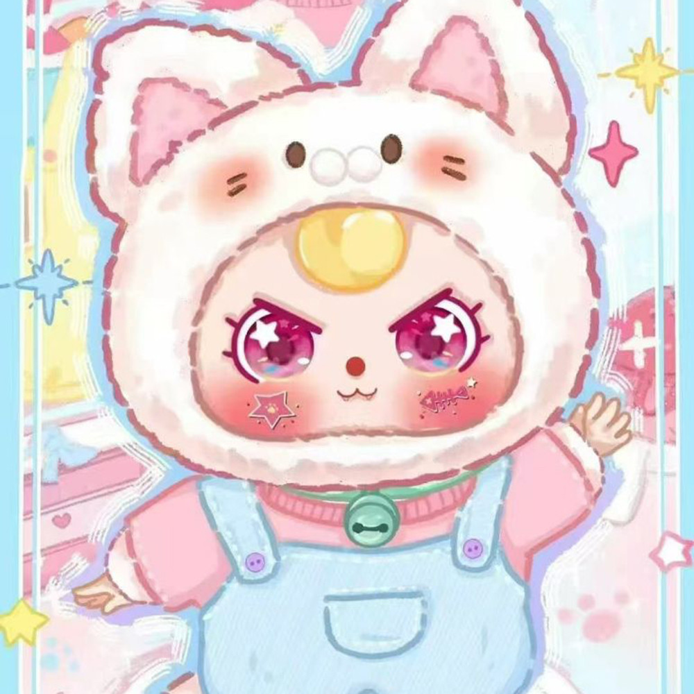 XIJING Authentic Baby Three Year Cat Wardrobe Series Plush Toy ...
