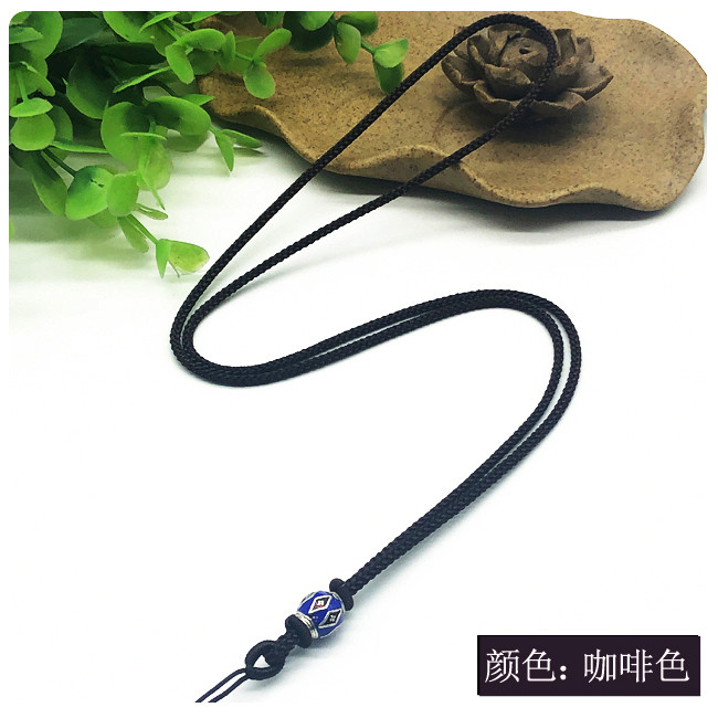 2mm Jade Thread Hand-Braided Rope Necklace Rope Pendant Lanyard ...