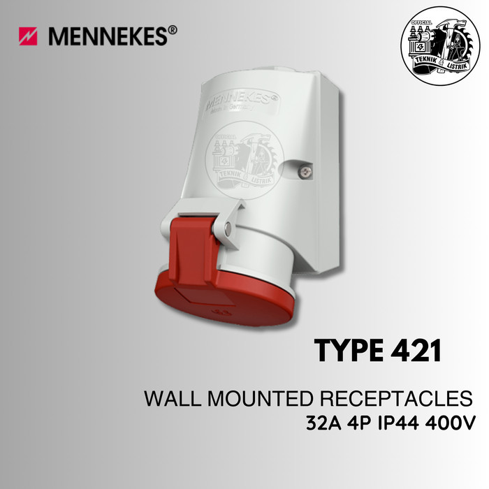 Socket Female Wall Mounted MENNEKES 32A 4P IP44 400V MEN 421 | Shopee ...