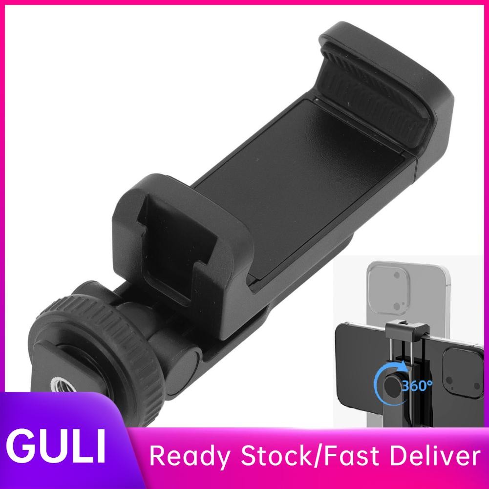 Guli Phone Tripod Mount Adapter Adjustable Cell Holder for with 1/4 ...