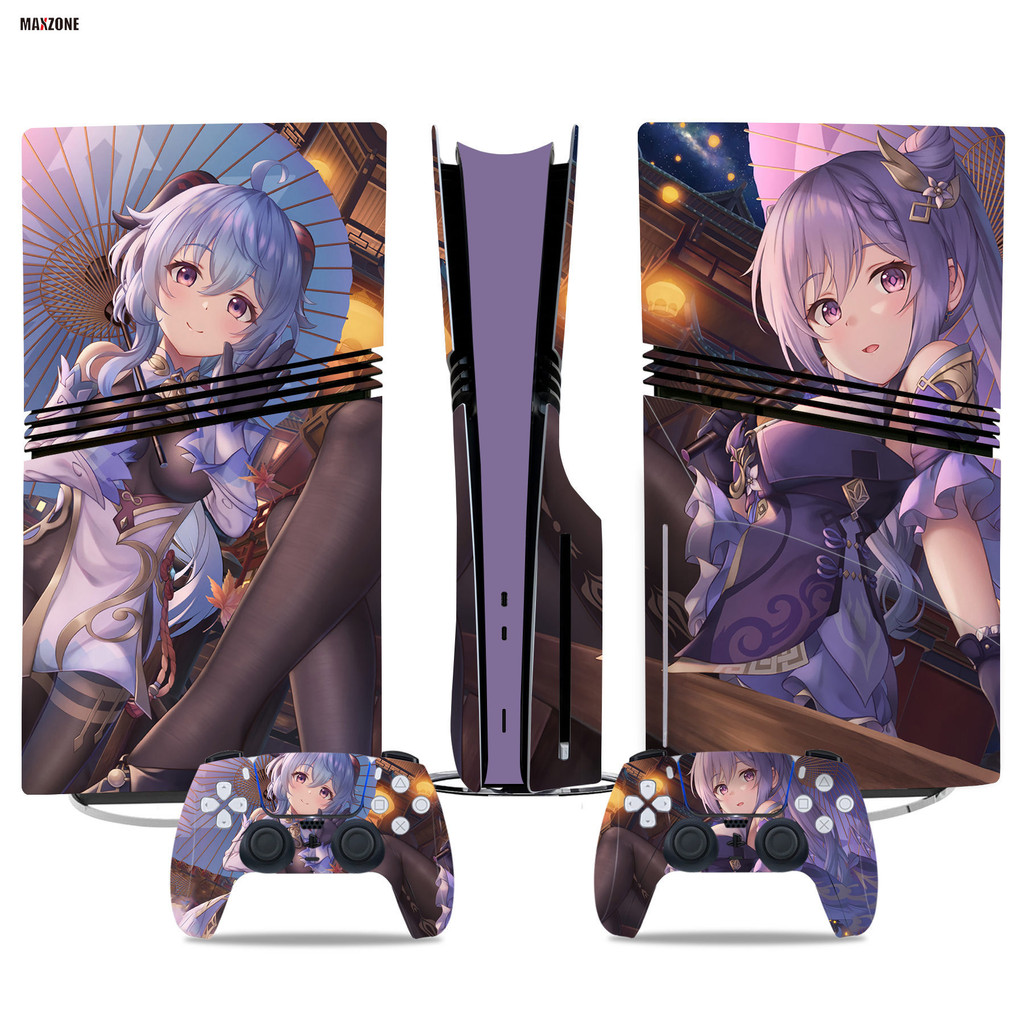 MAXZONE PS5 Pro Game Console Sticker Anime Girl, Anime Character ...