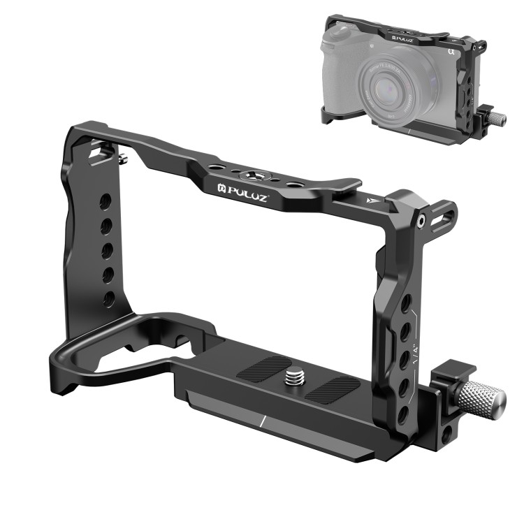 New arrival For Sony A6700 PULUZ Metal Camera Cage Stabilizer Rig ...